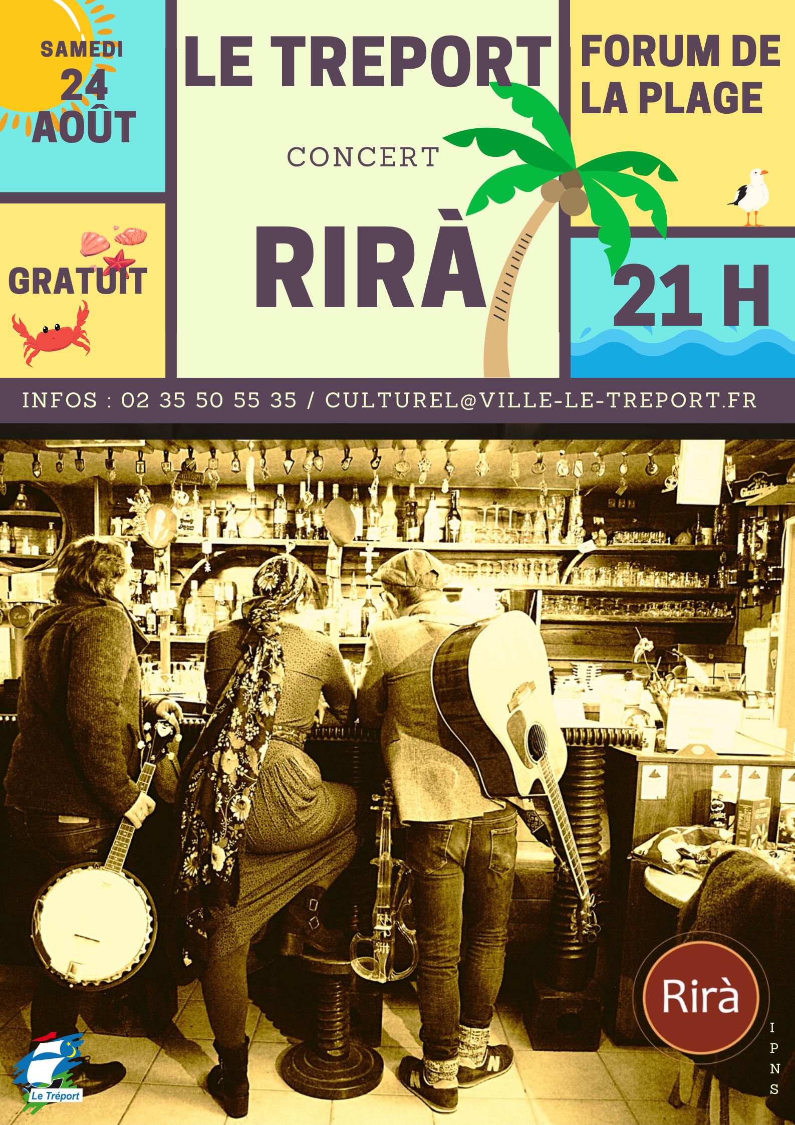 Rirà en concert - Ville du Tréport